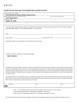 Fillable Online Get Tax Exempt Form - Pilot Point ISD - US Legal Forms ...