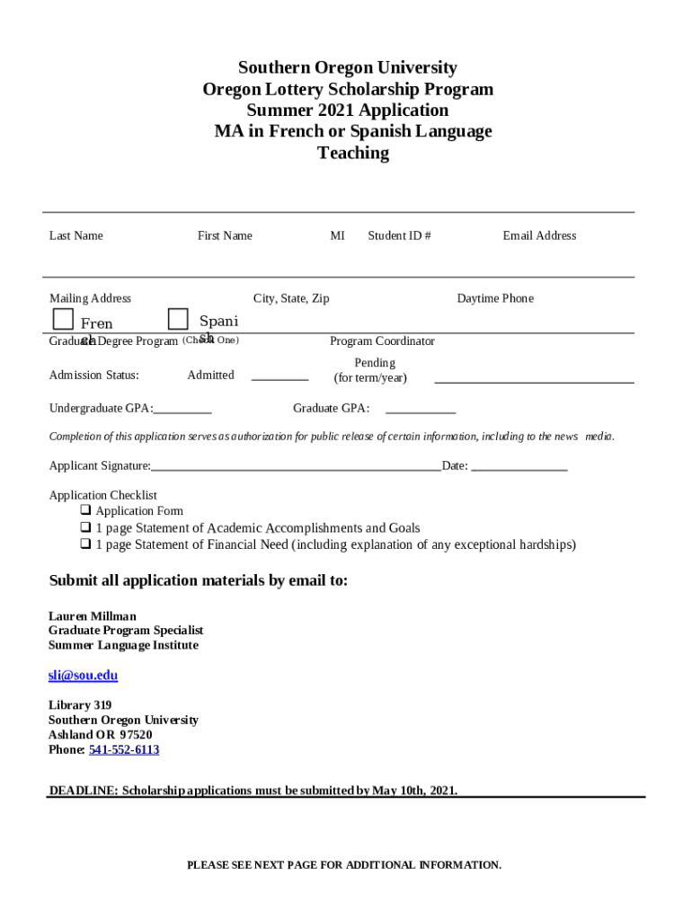 sou.eduadmissionsaffordScholarships at Southern Oregon University - SOU ...