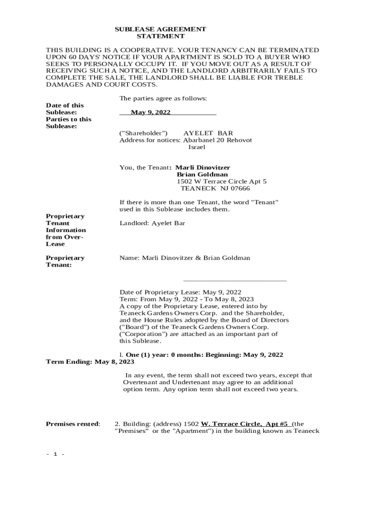 Section 2A:18-61.9 - Notice to tenant after master deed or agreement to ...
