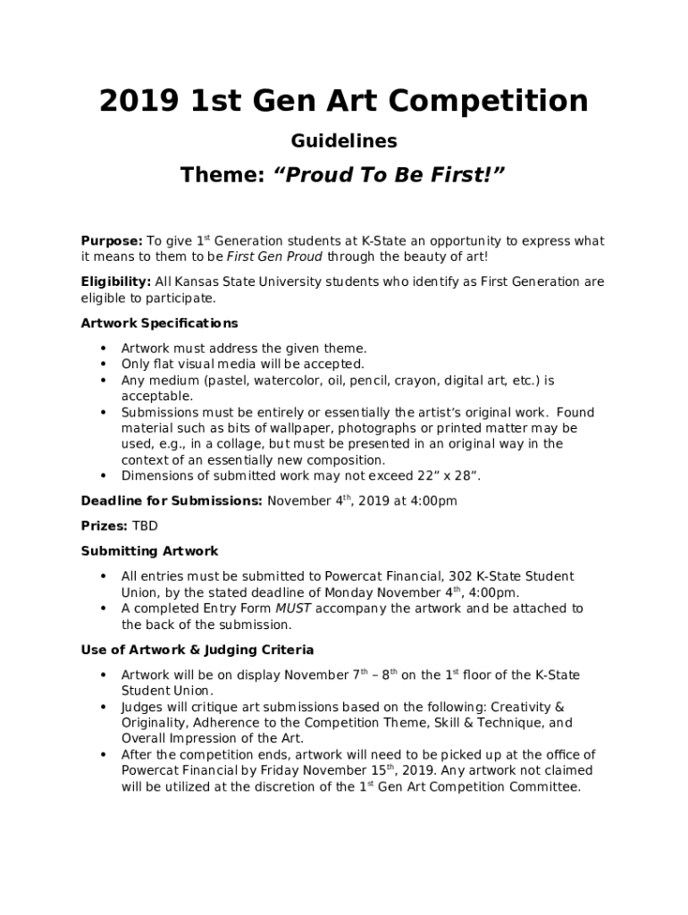 Theme: "Proud To Be First Doc Template | pdfFiller