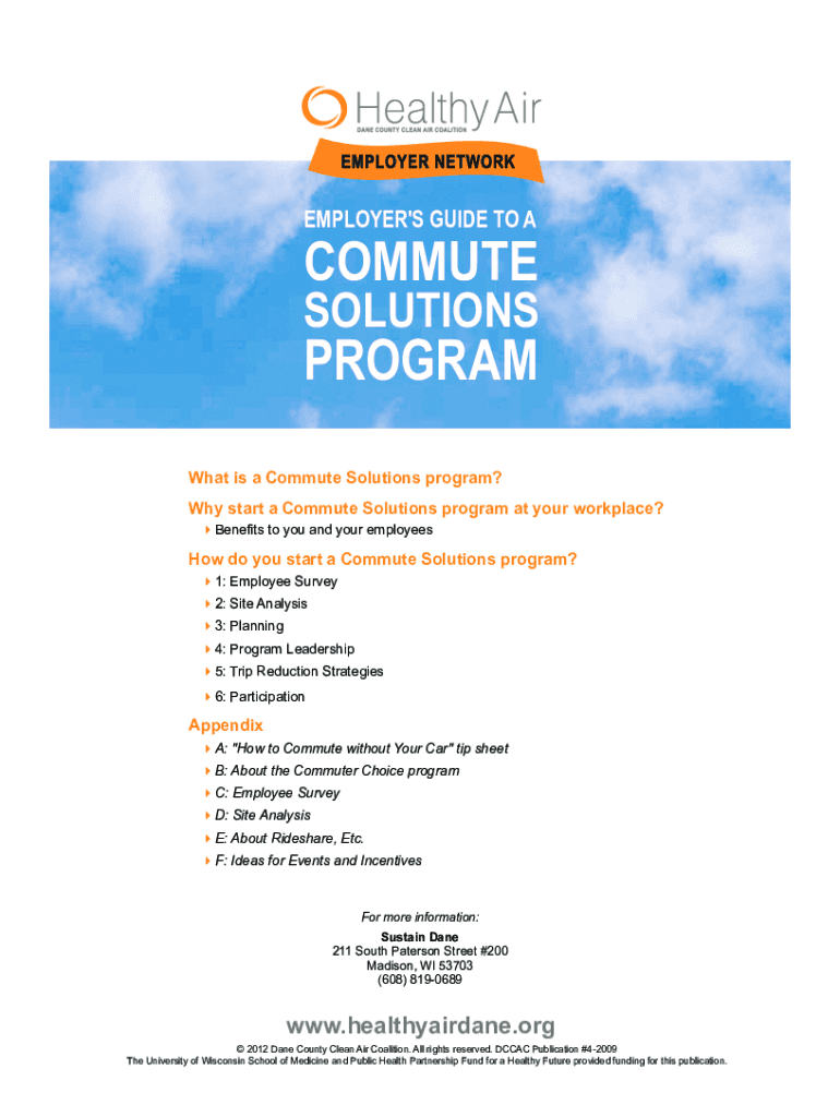 Fillable Online Commuter Benefit Solutions - How it Works for Employers ...