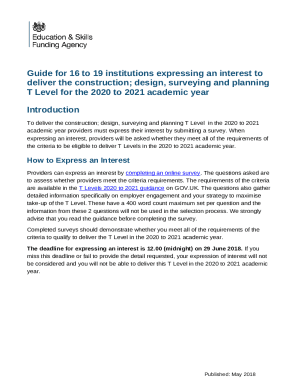 DfE master short document template - GOV.UK Doc Template | pdfFiller