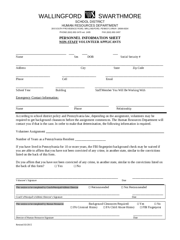 PERSONNEL INATION SHEET.odt - PERSONNEL INATION SHEET BUSINESS ... Doc Template | pdfFiller