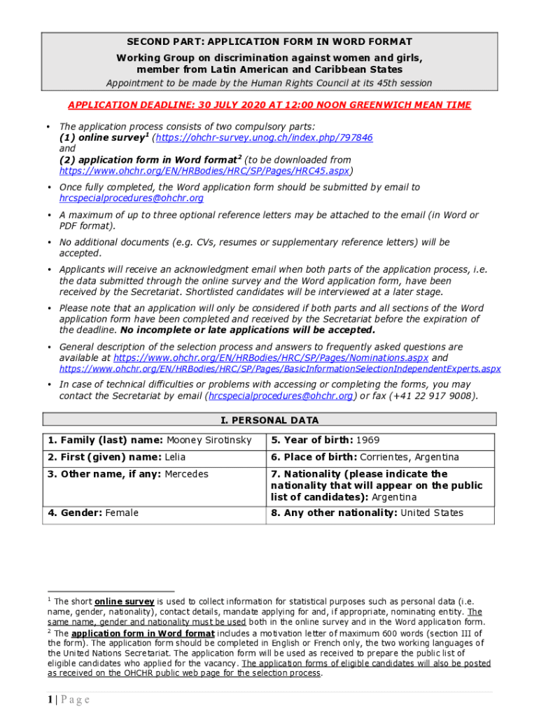 Fillable Online KOLIBONSORitaform.doc - SECOND PART: APPLICATION FORM ...