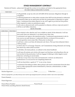 Fillable Online 13+ Student Contract Templates - Word, PDFFree13 ...