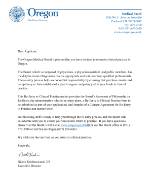Fillable Online Oregon Medical Board : Contact Us : Contact Us : State ...