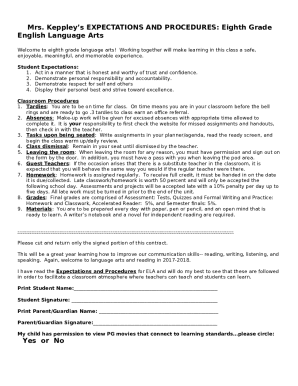 EXPECTATIONS AND PROCEDURES - Chandler Unified School District Doc ...