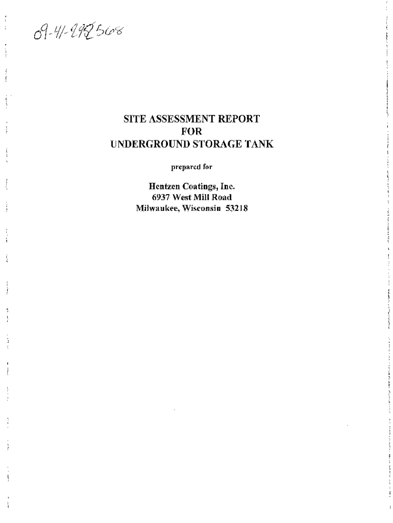 Fillable Online dnr wi Underground Storage Tank Corrective Action ...