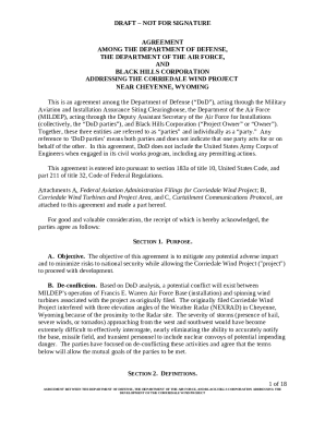 Memorandum of Agreement Among Department of Defense, Federal Aviation ...