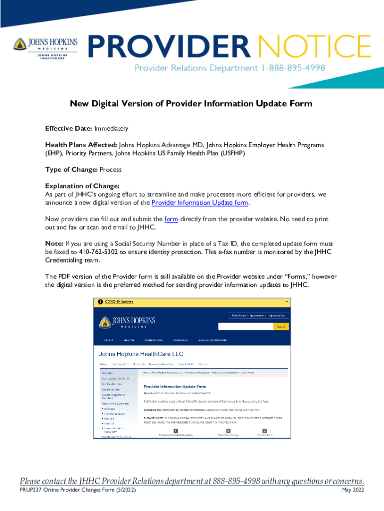 Fillable Online Online Provider Form. Online Provider Form Fax Email ...