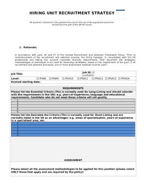 Recruitment Strategy Template - United Nations Development Programme ...