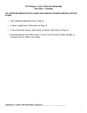 Fillable Online o The completed application form. (Page 4) A letter of ...