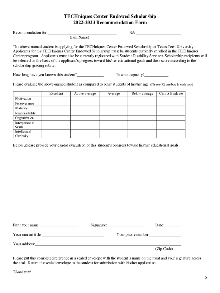 Fillable Online 40 Amazing Scholarship Recommendation Letter Samples Fax Email Print - pdfFiller