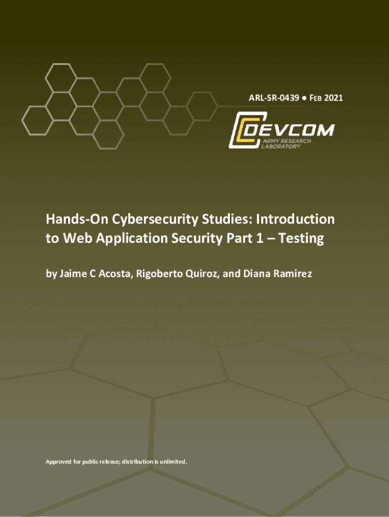 Fillable Online Hands-on Cybersecurity Studies. Healthcare systems are now taking advantage of ...