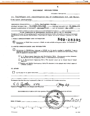 Fillable Online DOCUMENT RELEASE FORM - CORE Fax Email Print - pdfFiller