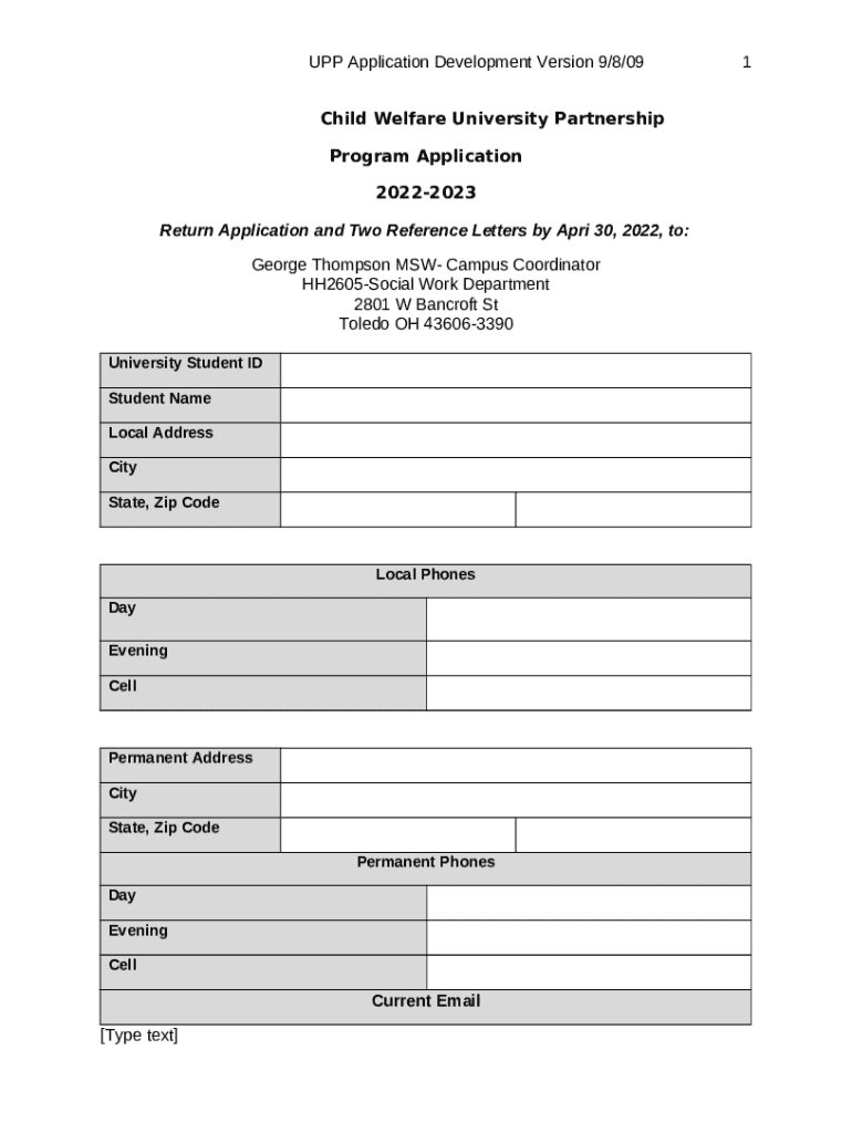 Family and Child Studies, Comprehensive Major (B.S.) Doc Template ...