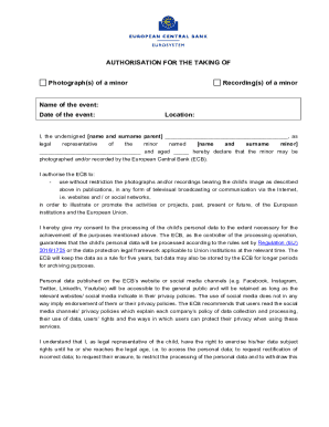 Fillable Online Parental Consent Form Template for Photographers ...