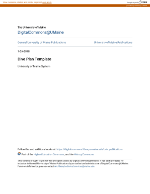 Fillable Online Dive Plan Template Fax Email Print - pdfFiller