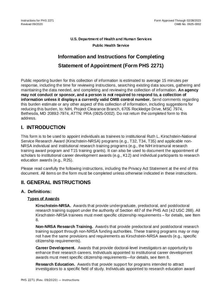 Ination and Instructions for Completing Statement of Appointment ...