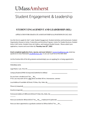Fillable Online Job Descriptions - Office of Student Engagement - Montana State University Fax ...