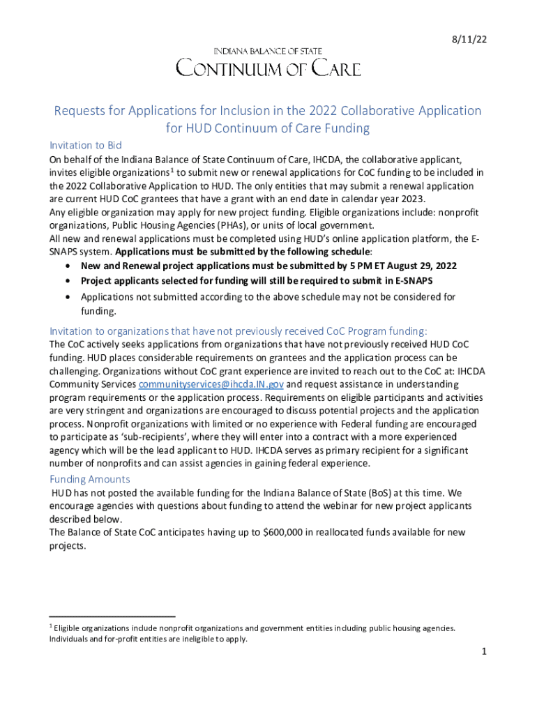 Fillable Online Requests for Applications for Inclusion in the 2022 ...