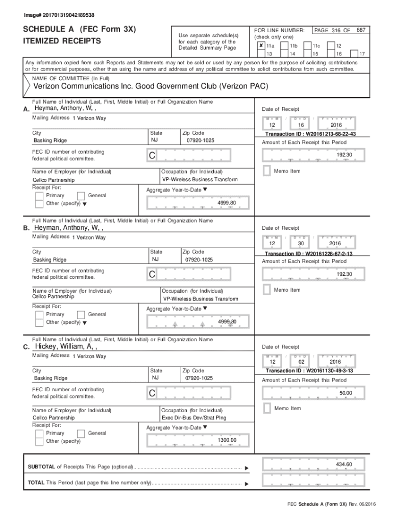 Fillable Online docquery.fec.govpdf333REPORT OF RECEIPTS FEC AND ...
