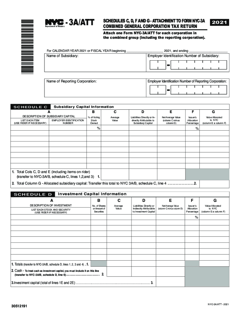 Fillable Online www1.nyc.govsitefinanceCurrent General Corporation Tax (GCT) Forms - New York ...
