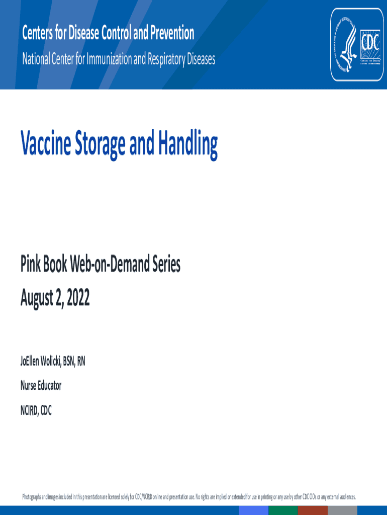Fillable Online www2 cdc Pink Book Webinar Series. Pink Book Webinar ...