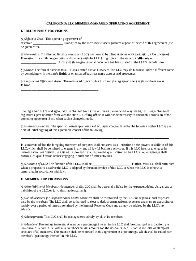 Free-LLC-Operating-Agreement-v1.1.doc - Course Hero Doc Template ...