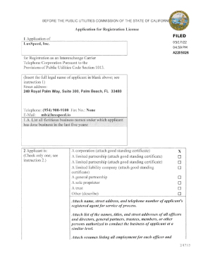 Fillable Online docs cpuc ca BEFORETHEPUBLICUTILITIES COMMISSION ...