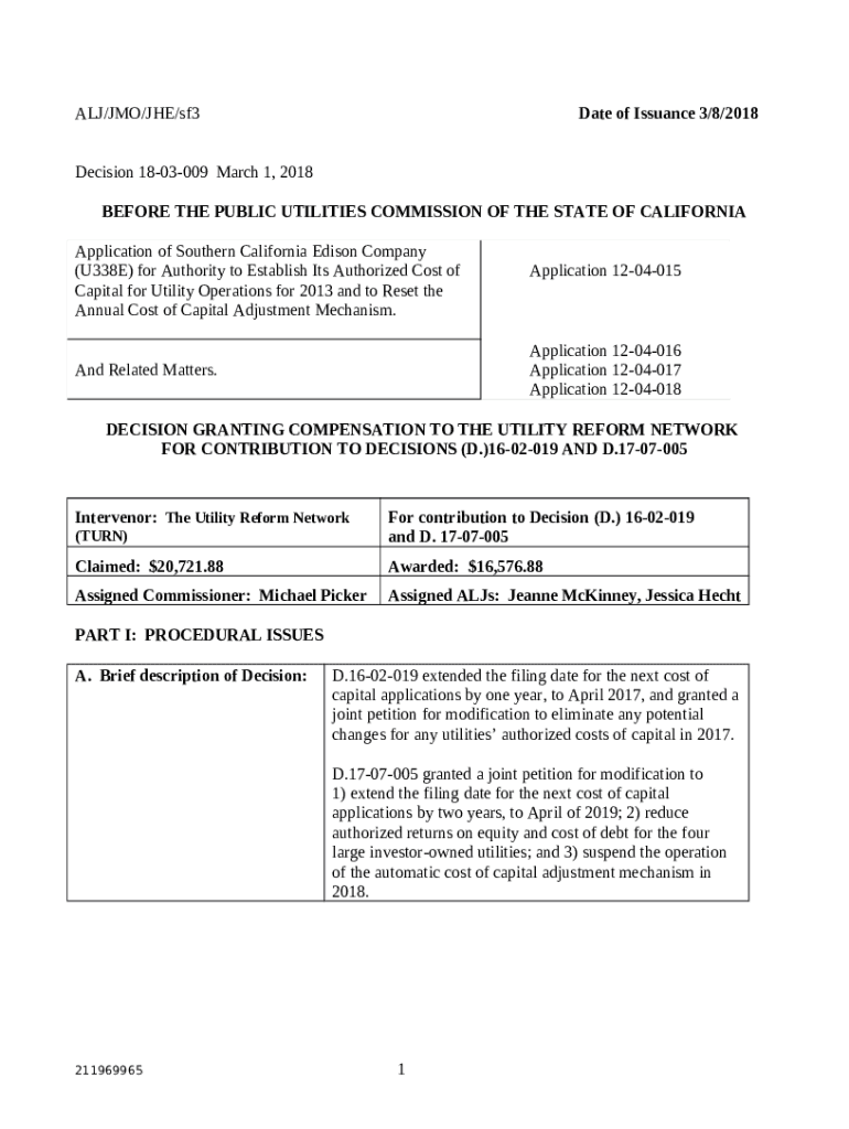 Icomp Claim - docs.cpuc.ca.gov - docs cpuc ca Doc Template | pdfFiller