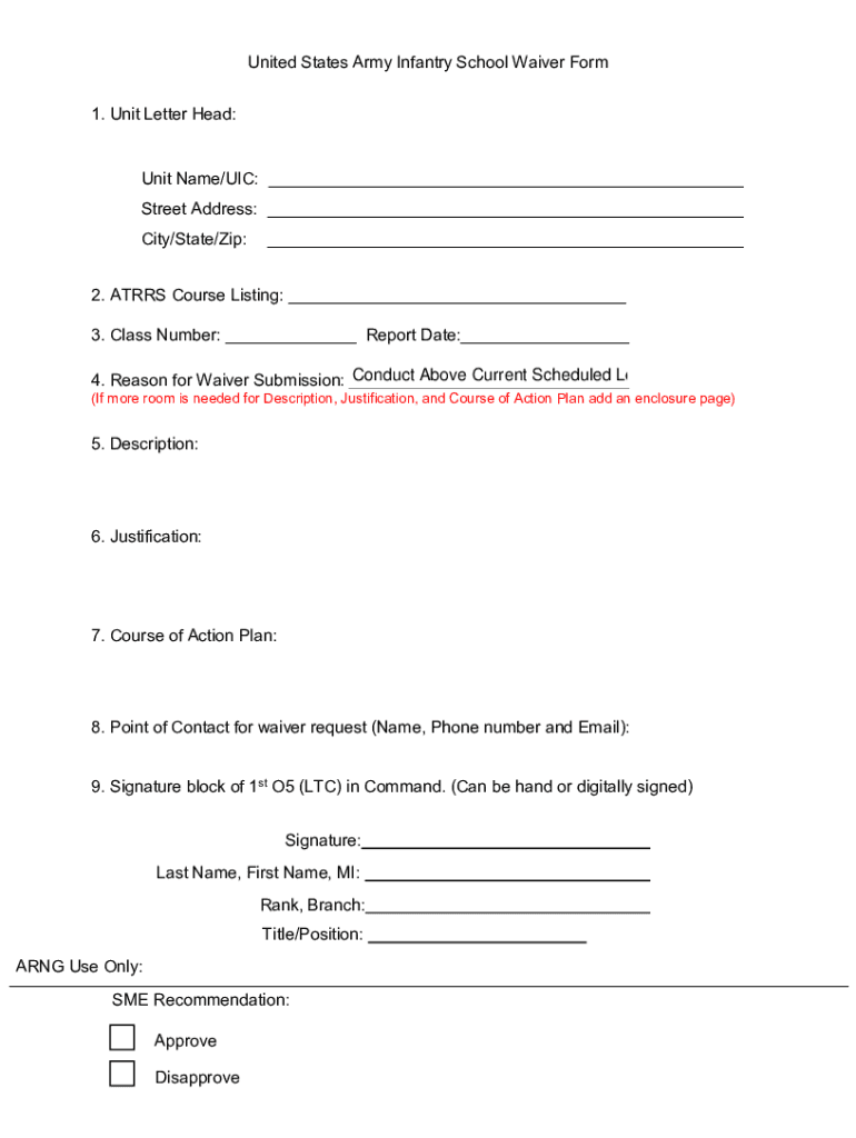 Fillable Online www.benning.army.miltenantwtcUnited States Army ...