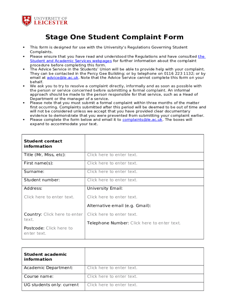 Student Complaints Procedure - Calendar - University of Exeter - le ac ...