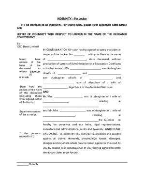 Fillable Online How and When to Write a Letter of IndemnityIndemnity ...