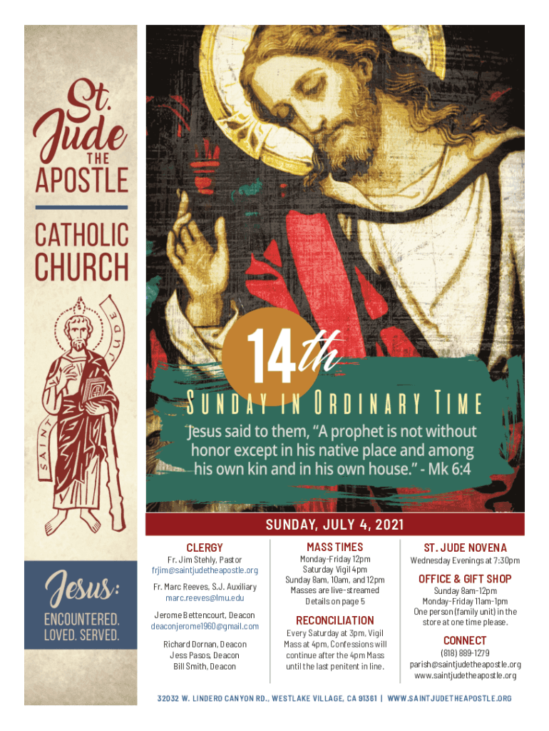 Fillable Online www.saintjudetheapostle.orgCMeet Our ClergySaint Jude ...