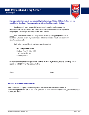 Fillable Online New DOT Medical Certification Forms MCSA - DOT Physical ...