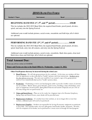 Fillable Online jeffersonforestband.orgjfhs-band-formsfeesfaqJFHS Band ...