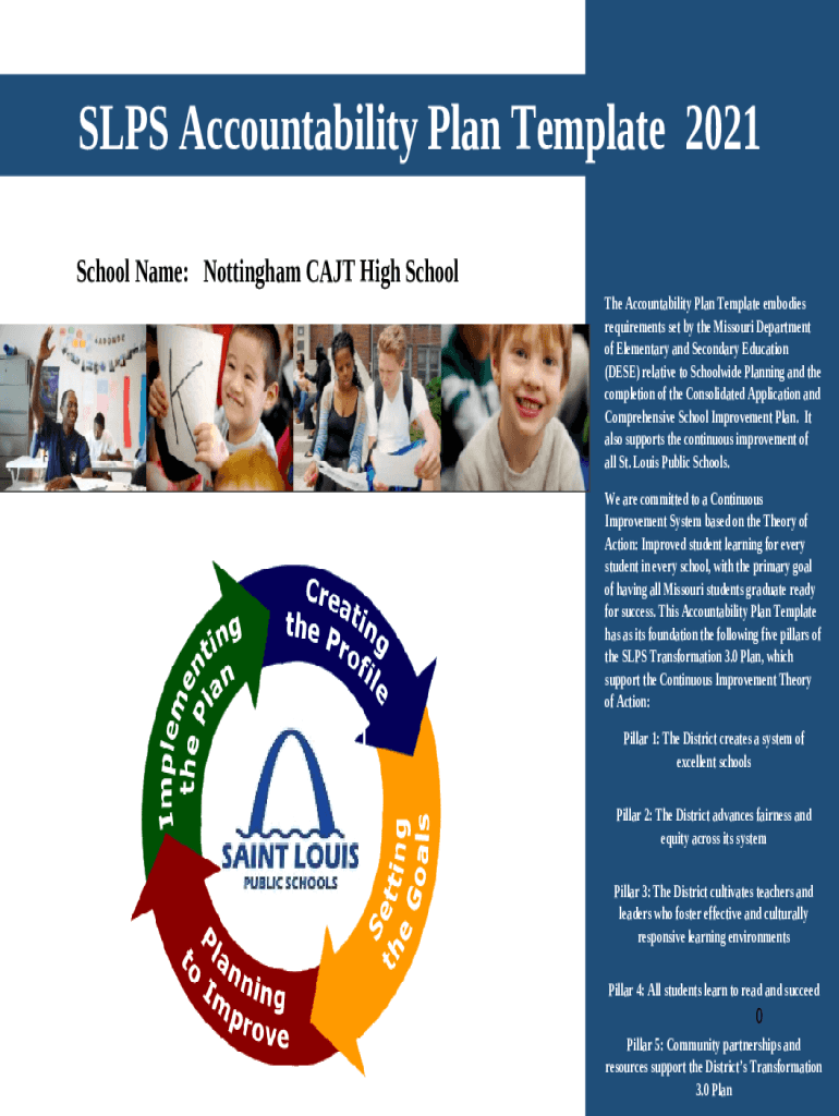 SLPS Accountability Plan Template 2021 - St. Louis Doc Template | pdfFiller