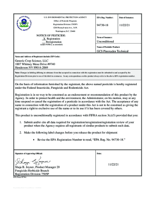 Fillable Online US EPA, Pesticide Product Label, GCS Pinoxaden ...