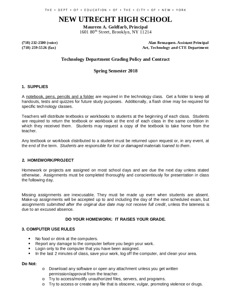 Foreign Language Department - New Utrecht High School Doc Template | pdfFiller