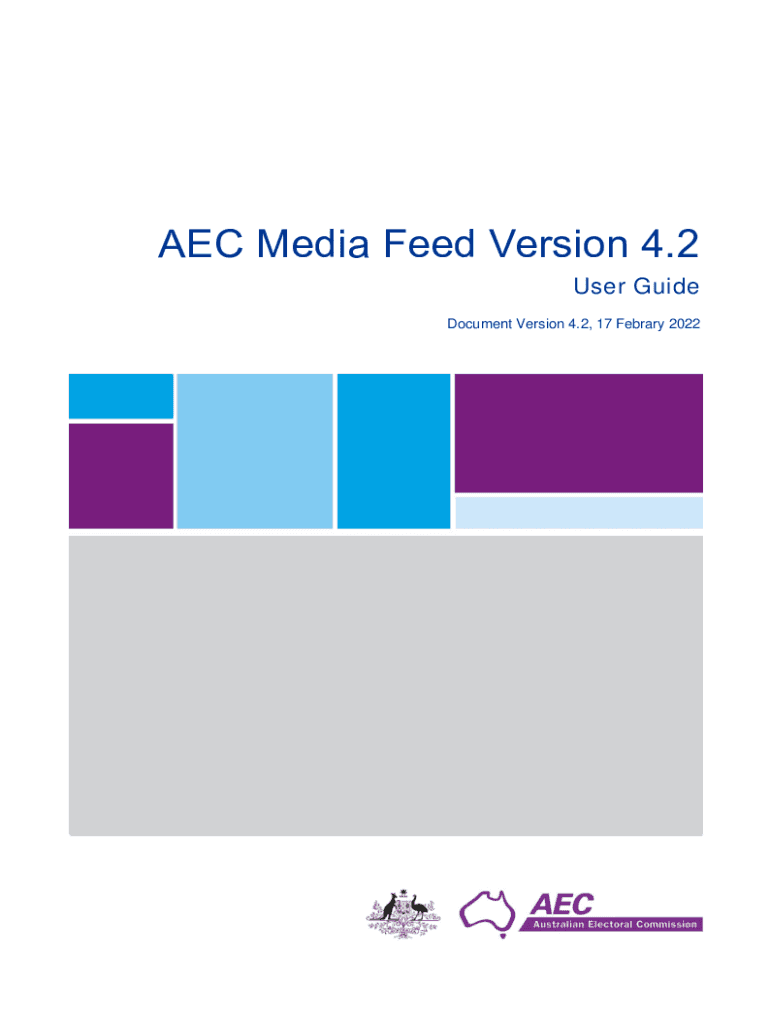 Fillable Online AEC Media Feed Version 4.2 - Australian Electoral ...