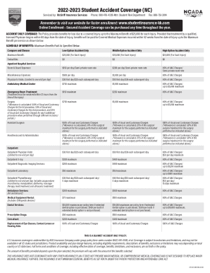 Fillable Online www.vcs.k12.nc.ussitehandlers2022-2023 Student Accident Insurance Coverage - vcs ...