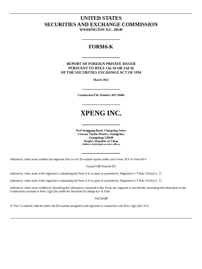 XPENG INC. (. EDGAR Online Pro Doc Template | pdfFiller