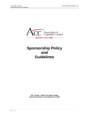 Donations and Sponsorship Funding GuidelinesCIBC Doc Template | pdfFiller