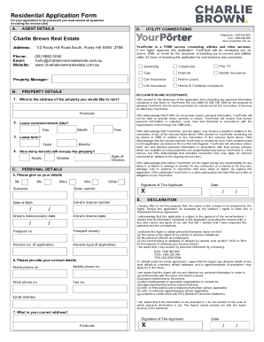 Fillable Online Application Form.pdf - Residential Application Form For ...