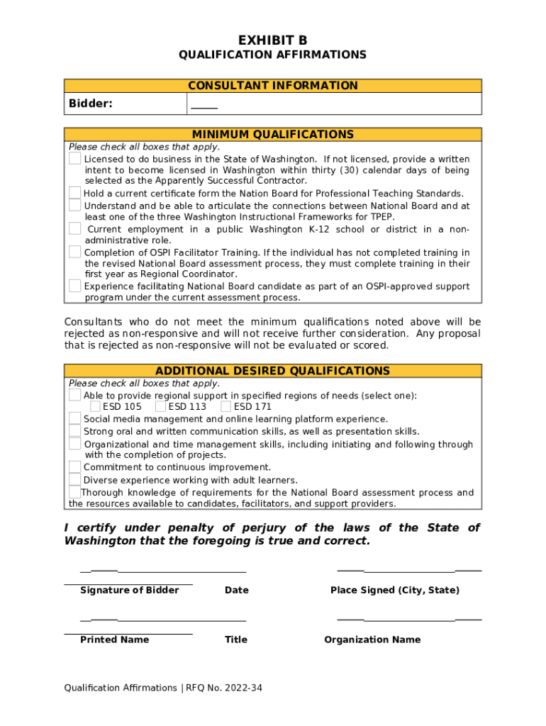 EXHIBIT B - K12 Doc Template | pdfFiller