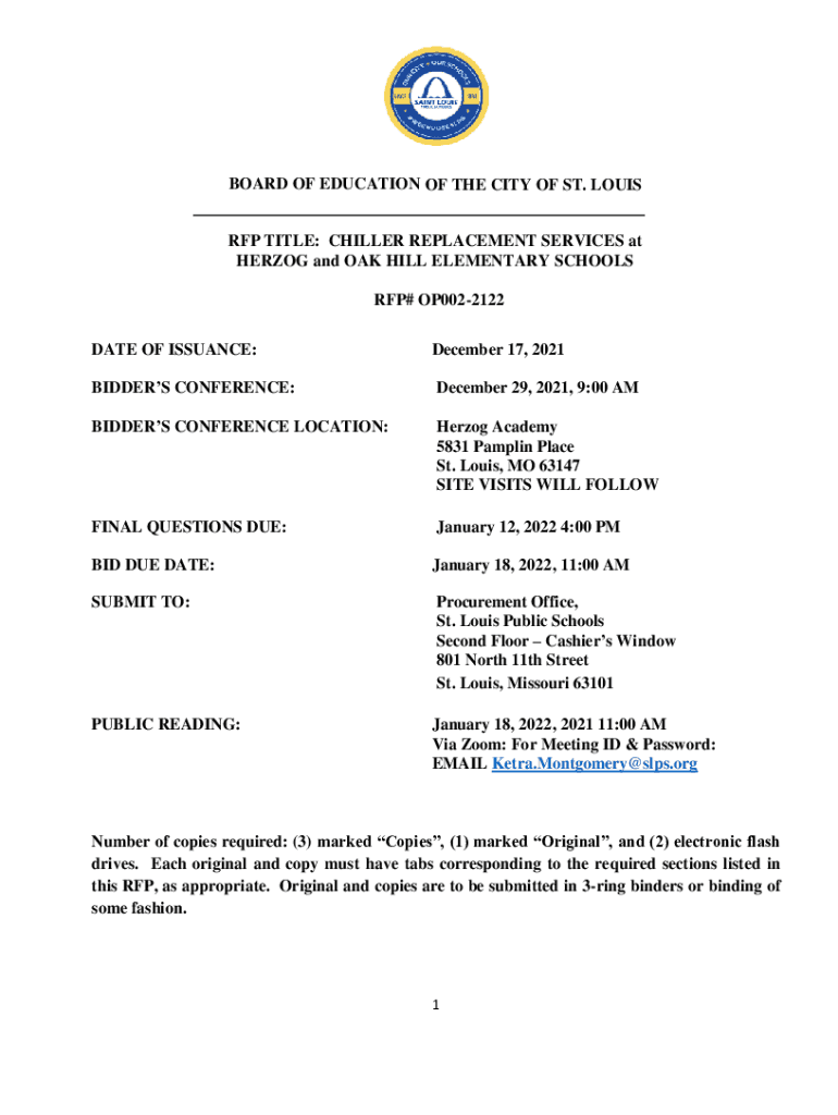 Fillable Online Prop S Awarded Contracts - St. Louis Public Schools Fax ...