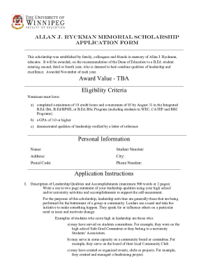 Fillable Online TBA Eligibility Criteria Personal Information ...