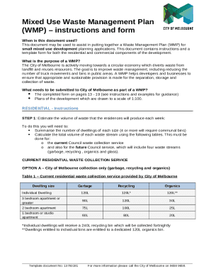 Waste Management Plan Templates - SWMPSafetyCultureWaste Management ...