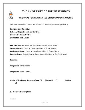 5 The New Grading Scale - University of the West Indies Doc Template ...